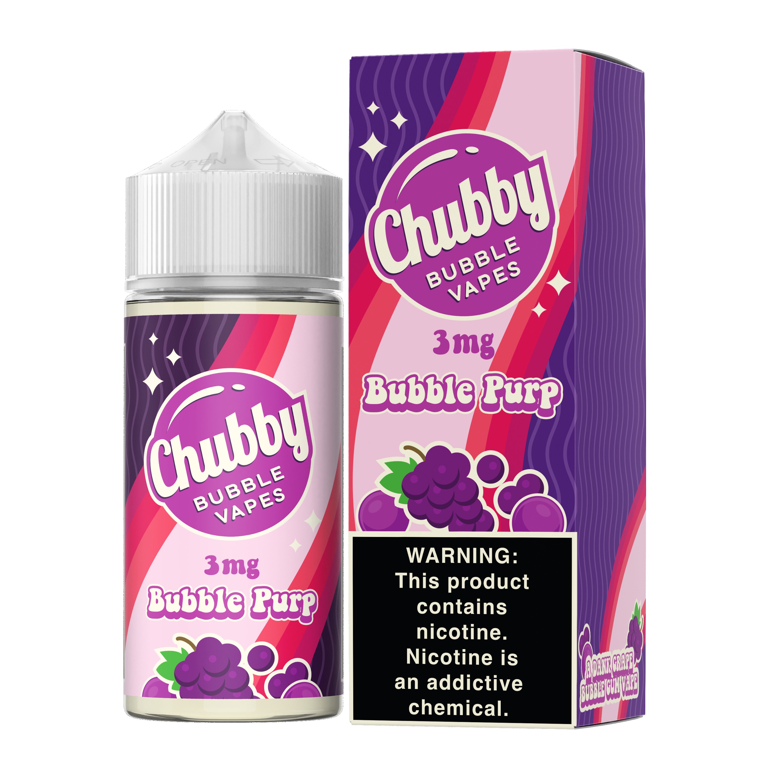 Chubby Bubble Vapes - Bubble Purp 100mL